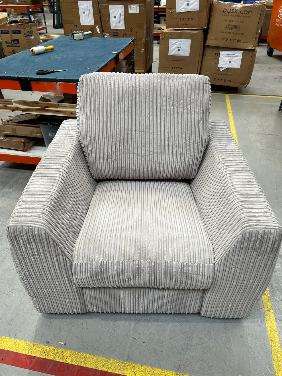 DFS-UPH-05733 Grade-C2 DFS Manual Recliner Chair Marley Silver RRP £59 ...