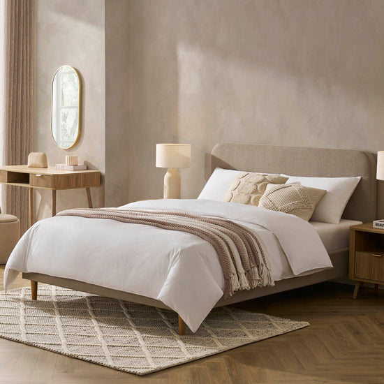 DUS-GOL-05324 Grade-B Dusk Ascot Bed Frame - Stone Grey RRP £199 ...