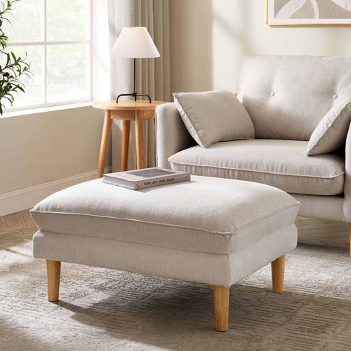 DUS-GOL-06869 Grade-B Dusk Shoreditch Pouffe - Natural RRP £199 ...