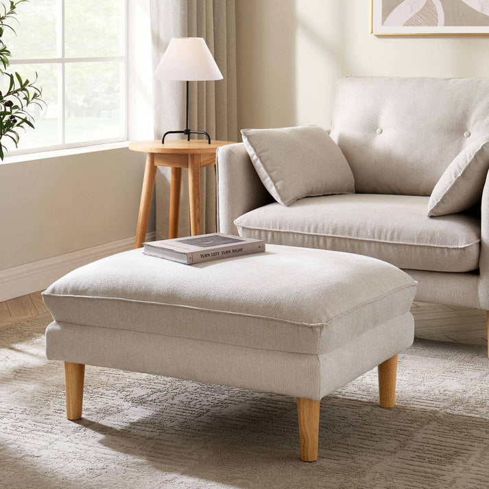 DUS-GOL-06869 Grade-B Dusk Shoreditch Pouffe - Natural RRP £199 ...